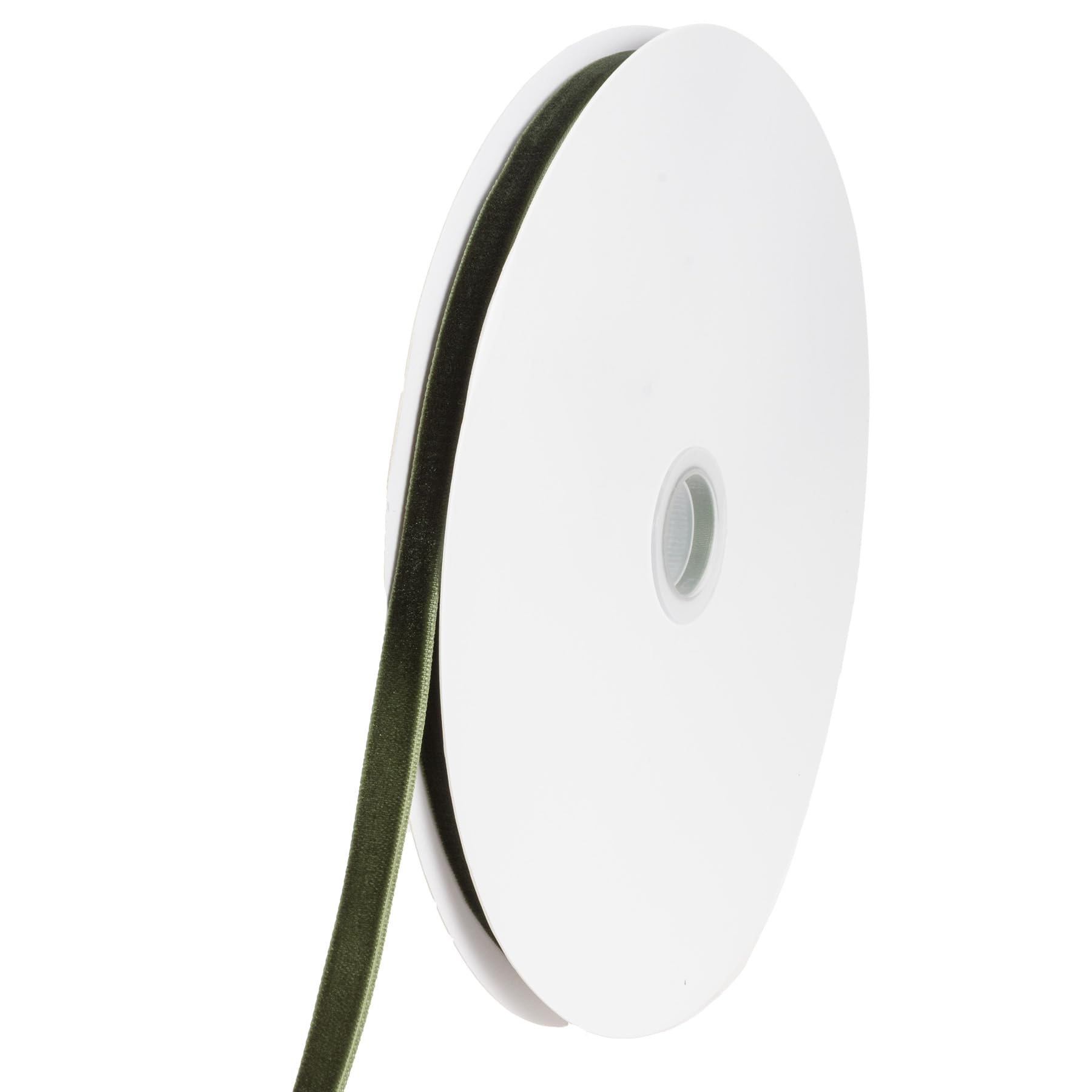 YASEO Moss Green Velvet Ribbon, 3/8 inch x 25 Yards, Ideal for Choker, Gift Wrapping, Crafts, and Decorations