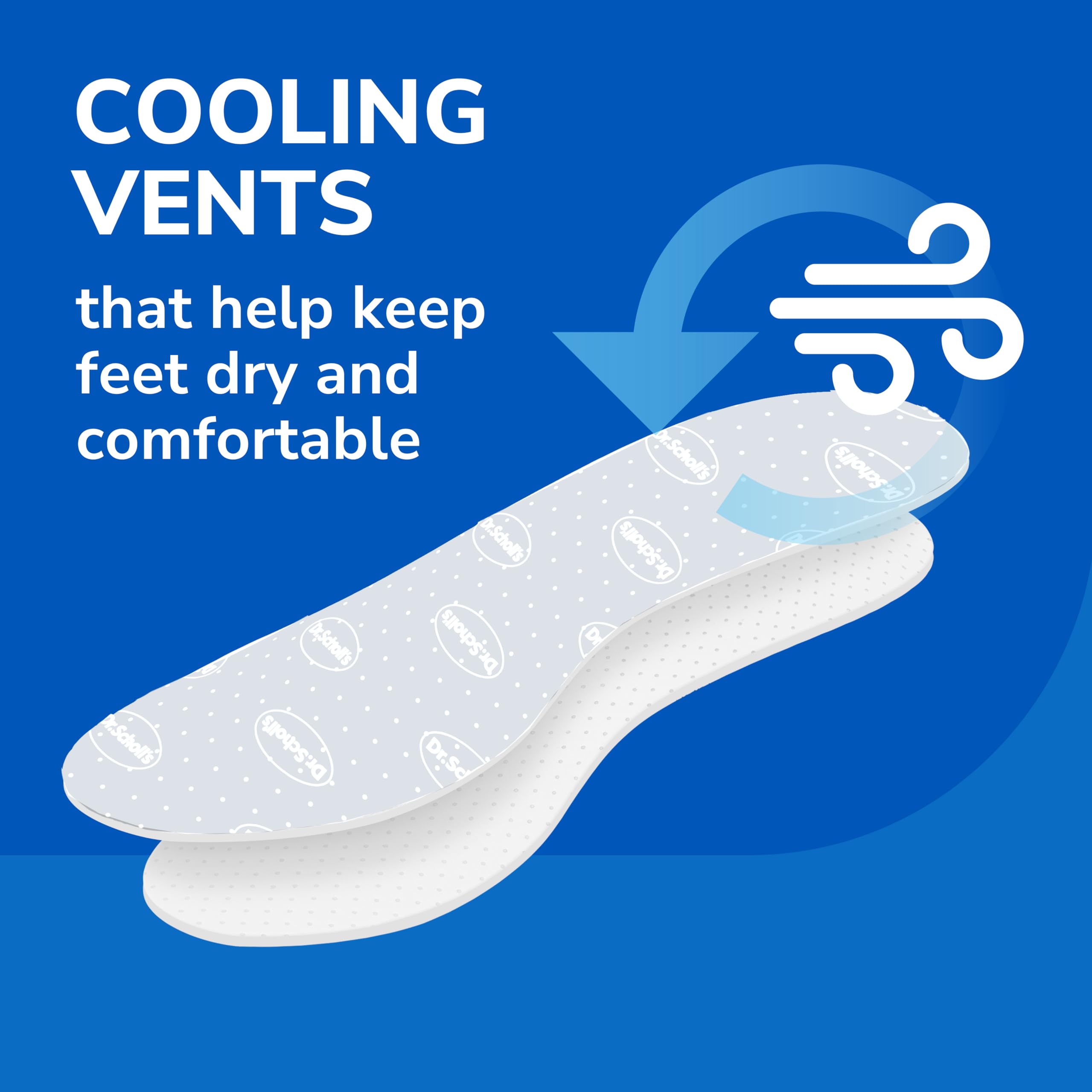 Dr. Scholl's AIR-PILLO Insoles // Ultra-Soft Cushioning and Lasting Comfort with Two Layers of Foam that Fit in Any Shoe - One pair