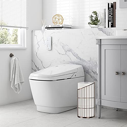 Toilet Paper Storage Holder Stand for Spare Bathroom Tissue Mega Rolls-Bronze