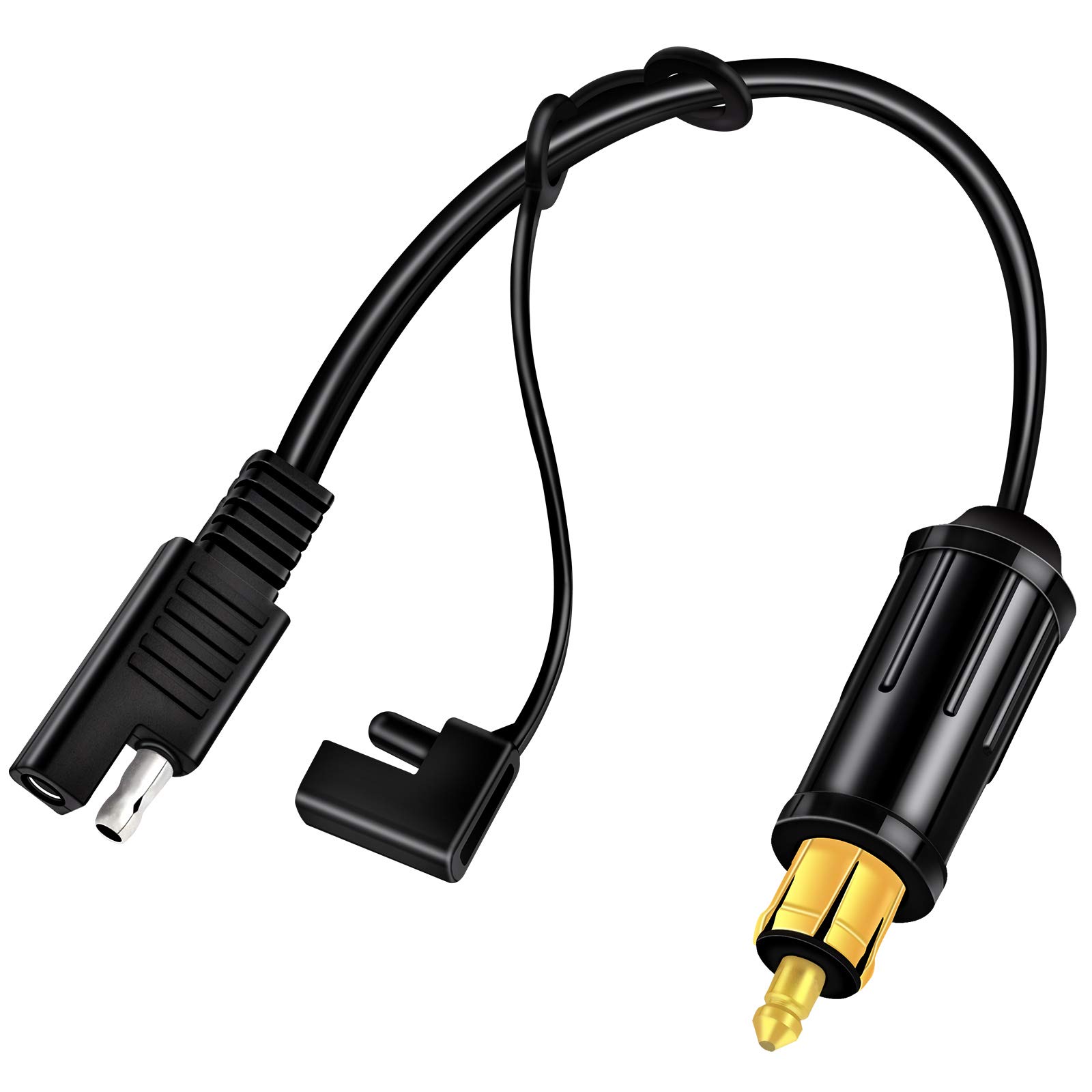 SAE Connector, SAE Plug, Cigarette Lighter Accessory Plugs DIN, Plug to SAE Adapter Connector for BMW, Car Cigarette Lighter Splitter Adapter Power Charger Port