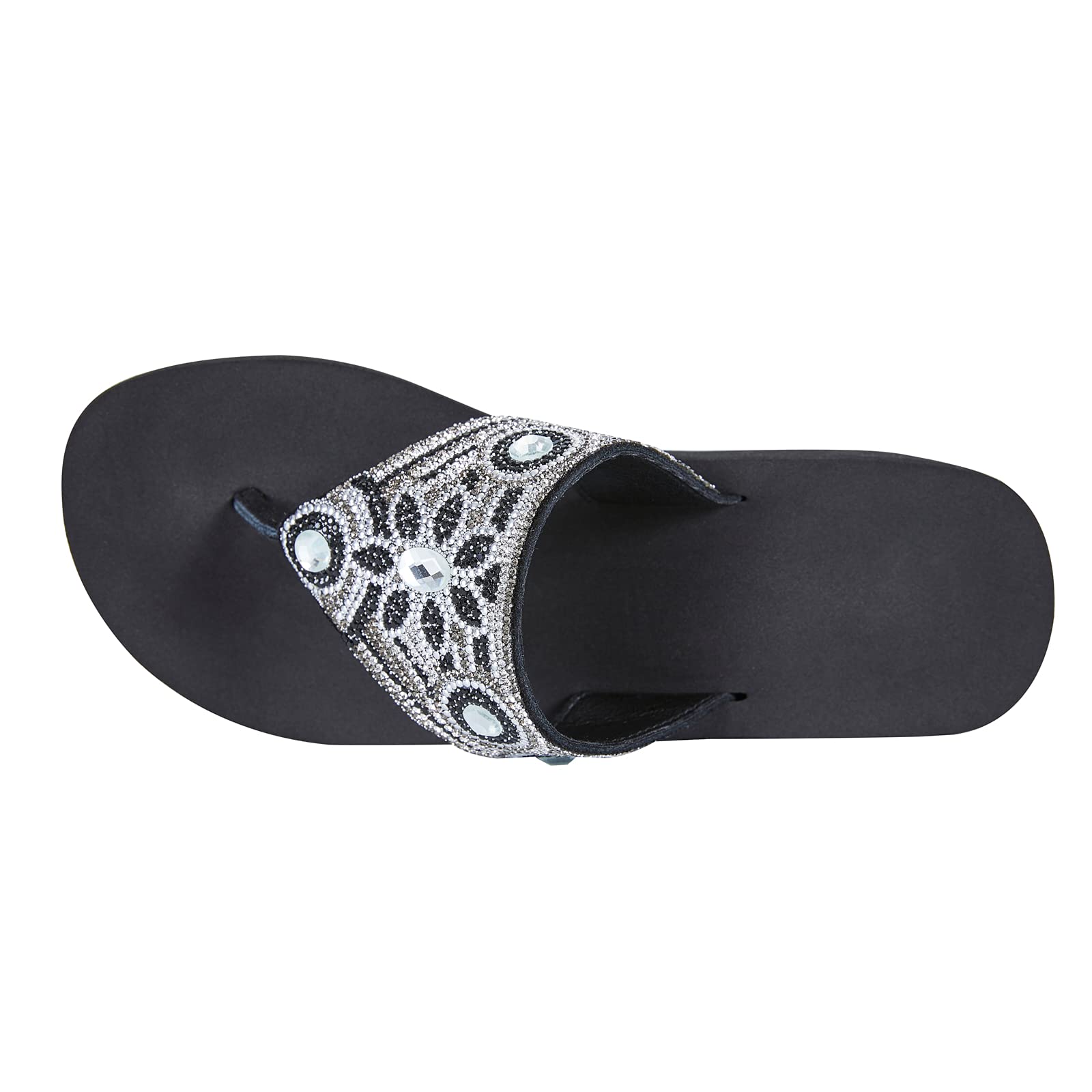 Lowkeyray Womens flip flops on vocation/beach Comfort Thong Style Flip Flops Sandals for Women in Summer (X-Small, Black, numeric_6)
