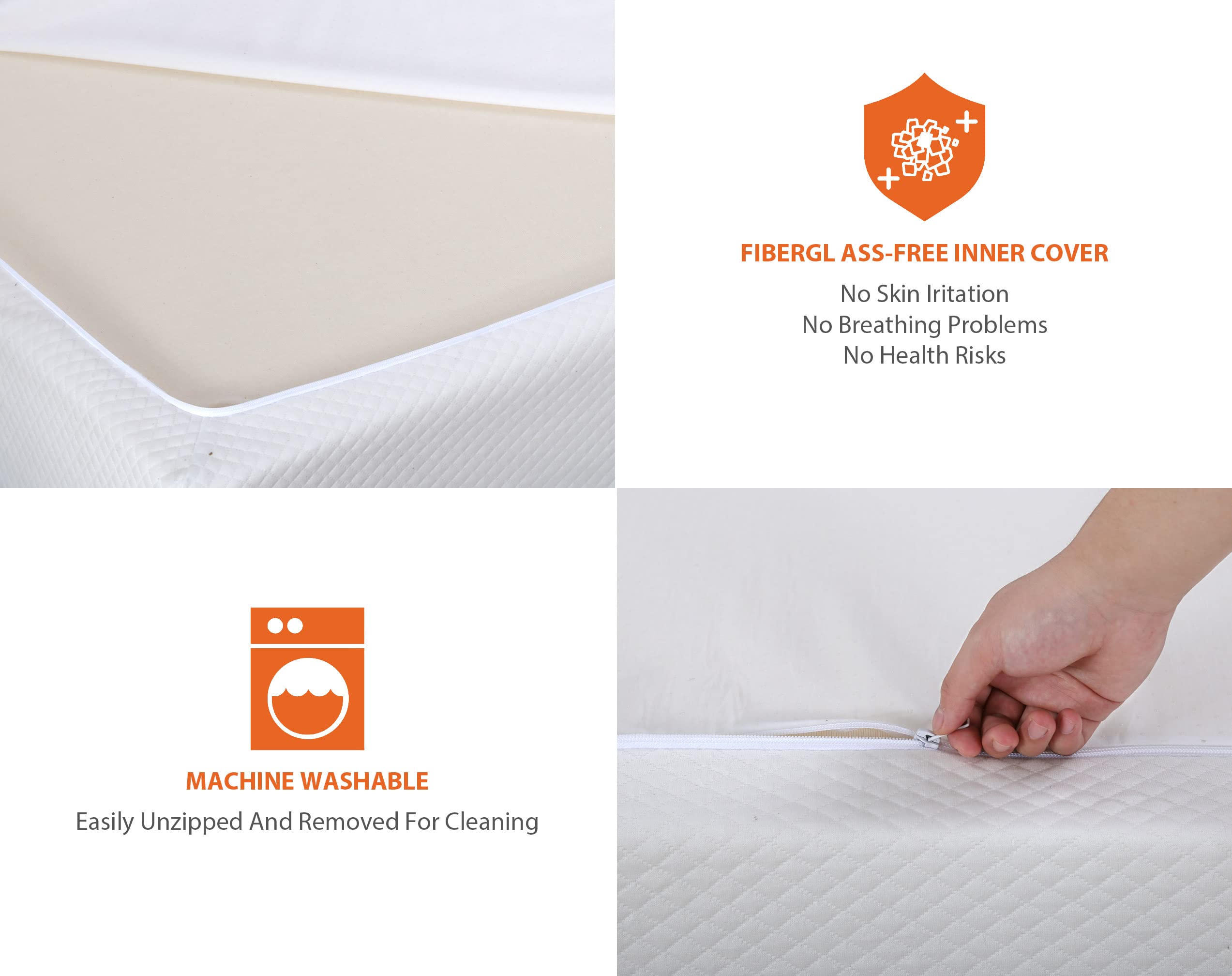 MKDLUFEI 10 Inch Gel King Size Mattress Medium Firm Memory Foam Mattress CertiPUR-US Certified King Mattress for Cool Sleep & Pressure Relief,Bed in a Box