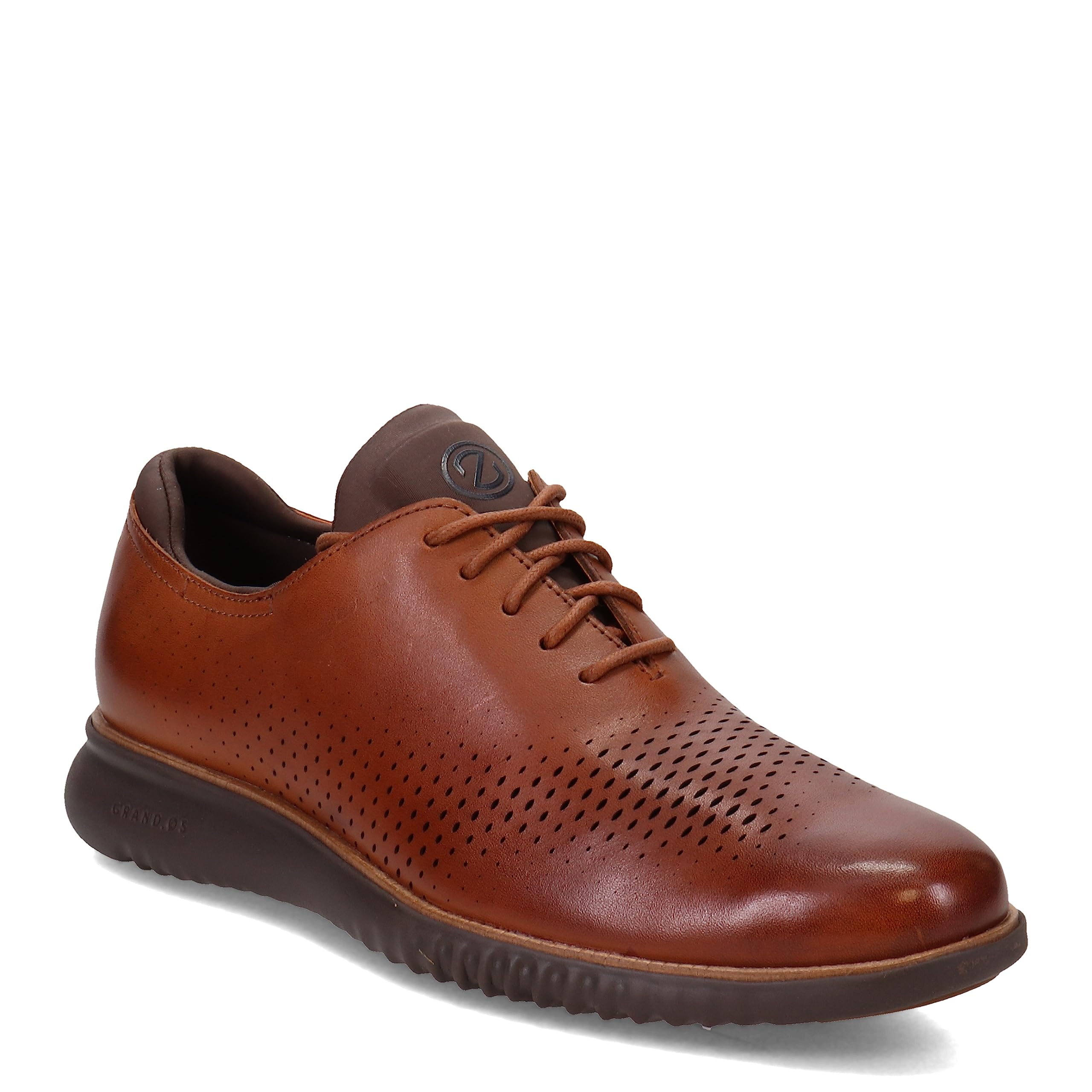 Cole Haan Men's 2.Zerogrand Laser Wingtip Oxford, British tan/Java, 10