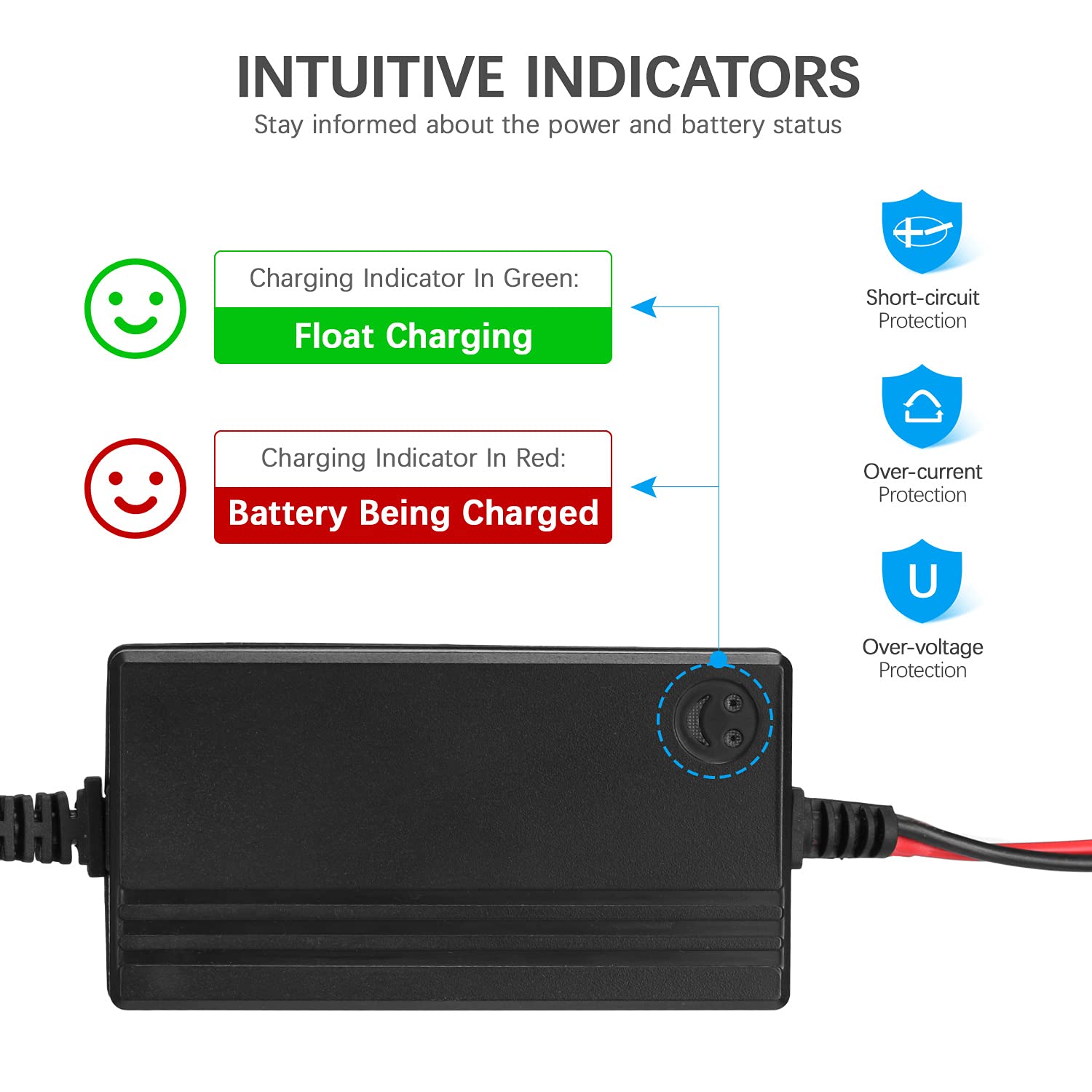 12V Auto Car Battery Charger for Tender Trickle Maintainer Boat Motorcycle
