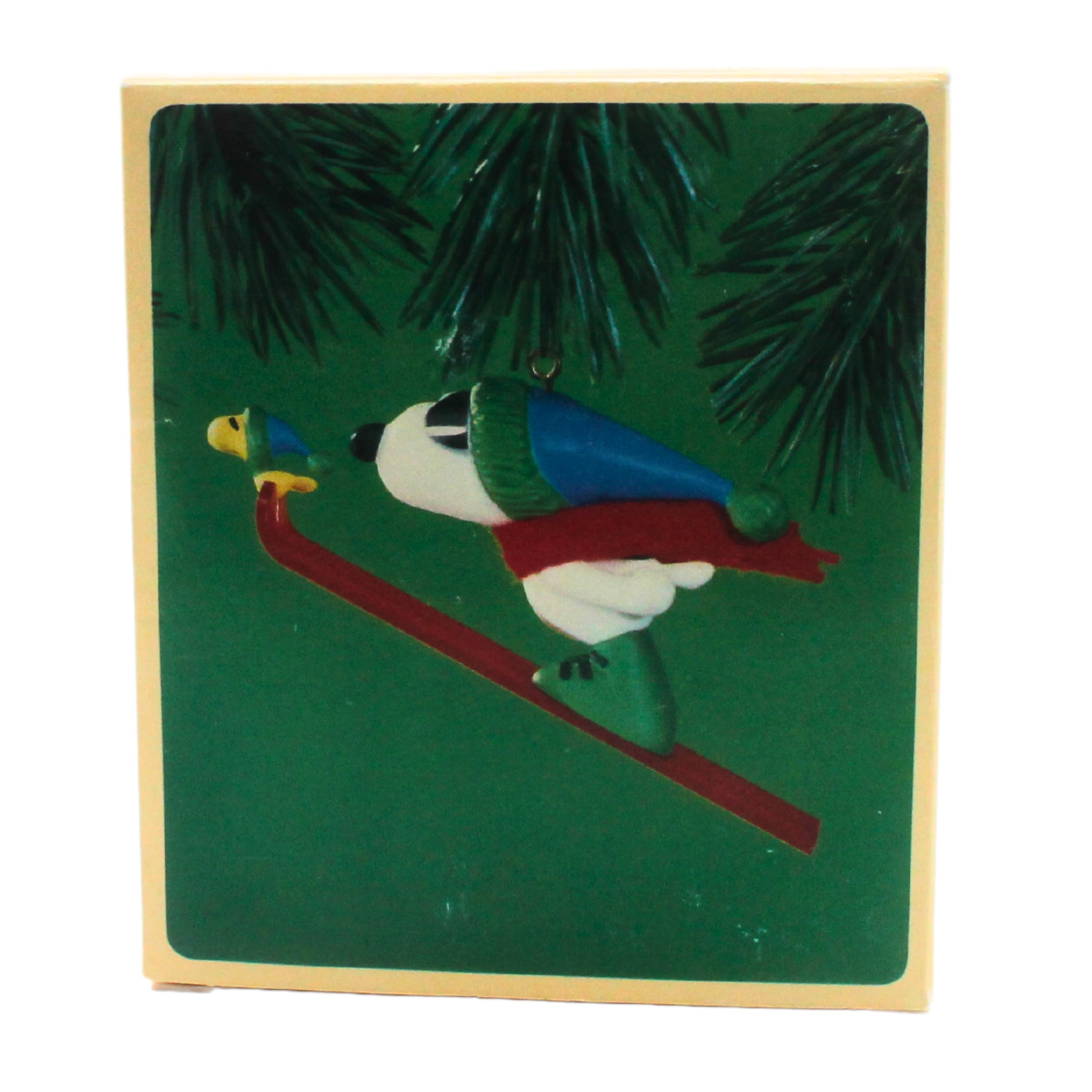 Hallmark Keepsake Ornament - Snoopy and Woodstock Skiing - QX439-1 (1984)