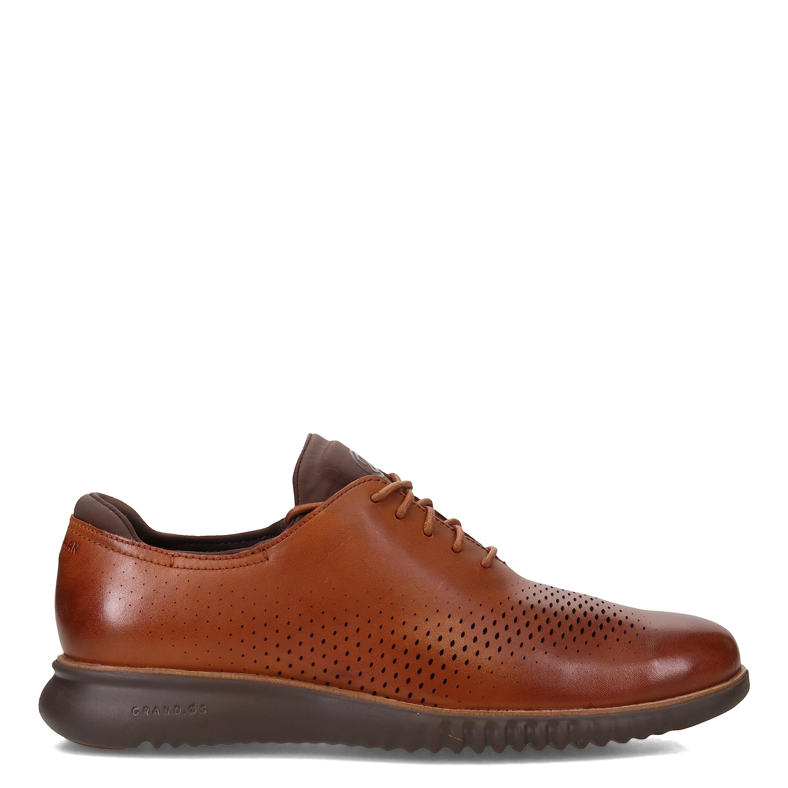 Cole Haan Men's 2.Zerogrand Laser Wingtip Oxford, British tan/Java, 10