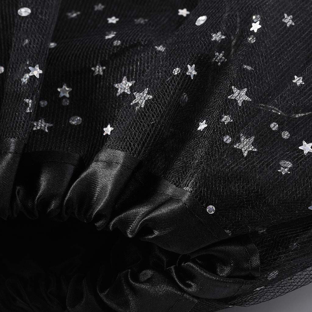 Light Pink Tutu for Women Princess Women Small Skirt Bulb Skirt Mesh with LED Pleated Tulle Star Sequins Skirt