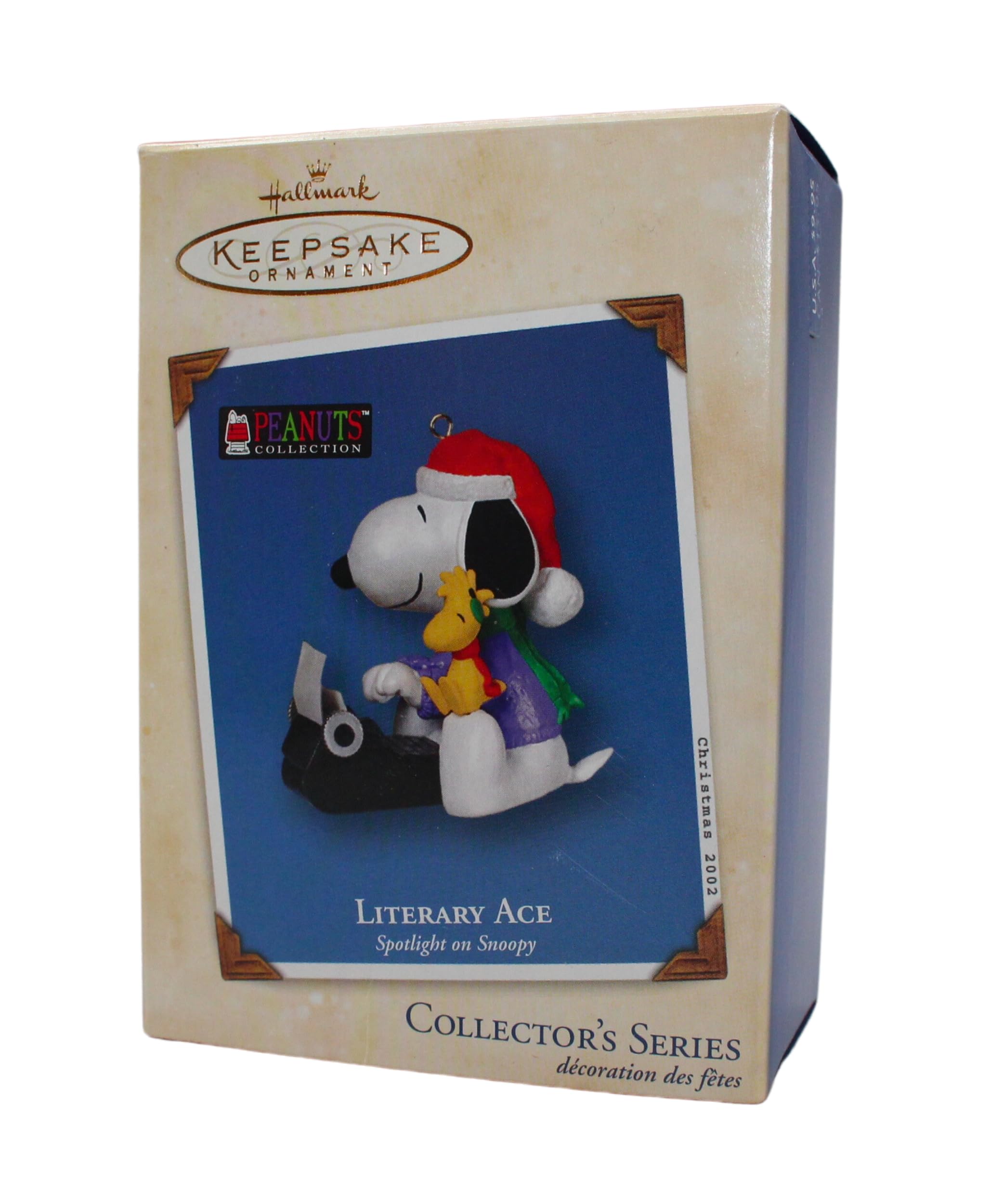 Hallmark Keepsake Ornament – Literary Ace Spotlight on Snoopy 2002 (QX8043)