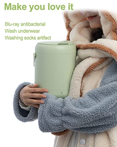 Mini Portable Ultrasonic Washing Machine, Mini Sock Washer Underwear Socks Tiny Clothes Washing Cleaning Machine 2.8L Capacity Dormitory Washer For Home Travel