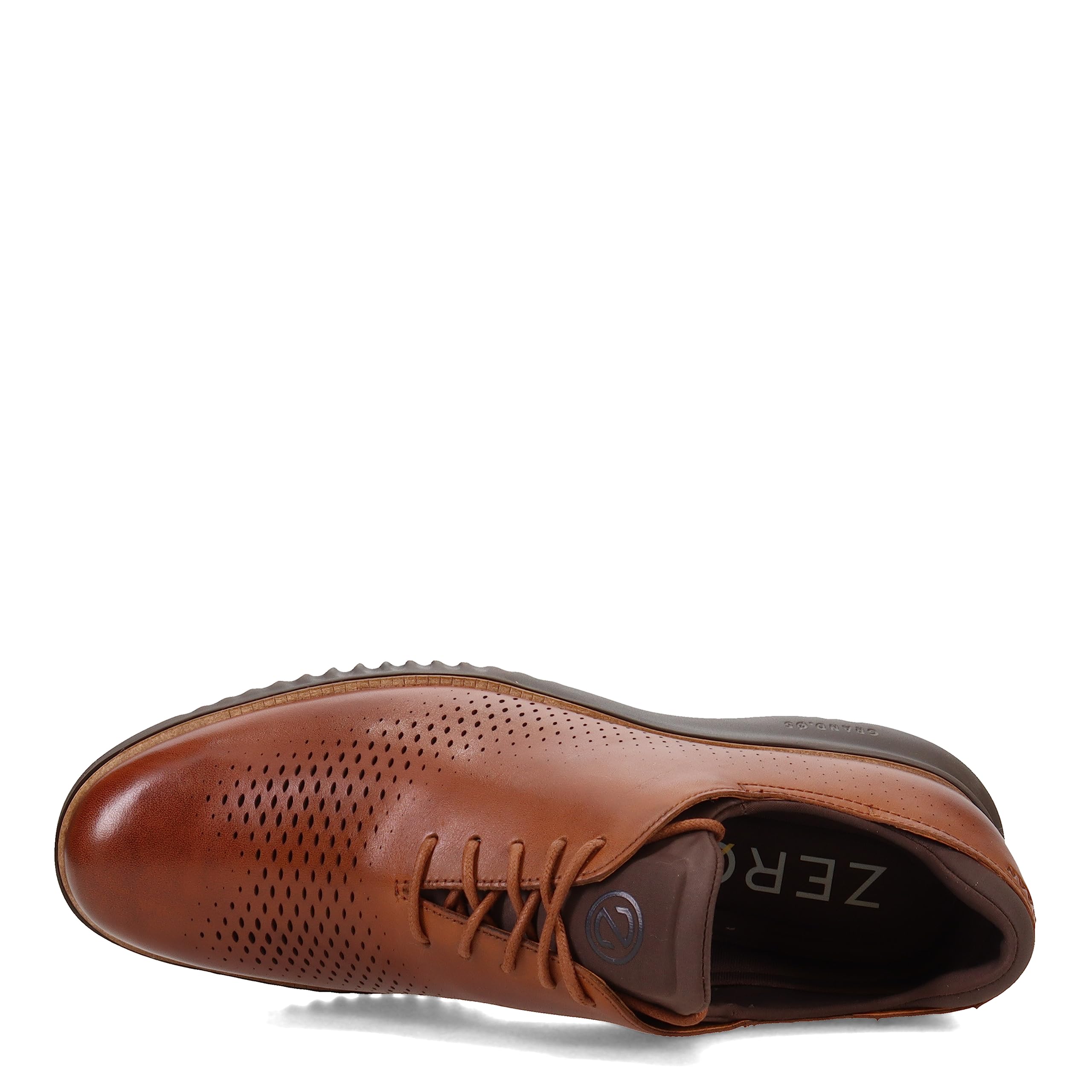 Cole Haan Men's 2.Zerogrand Laser Wingtip Oxford, British tan/Java, 10