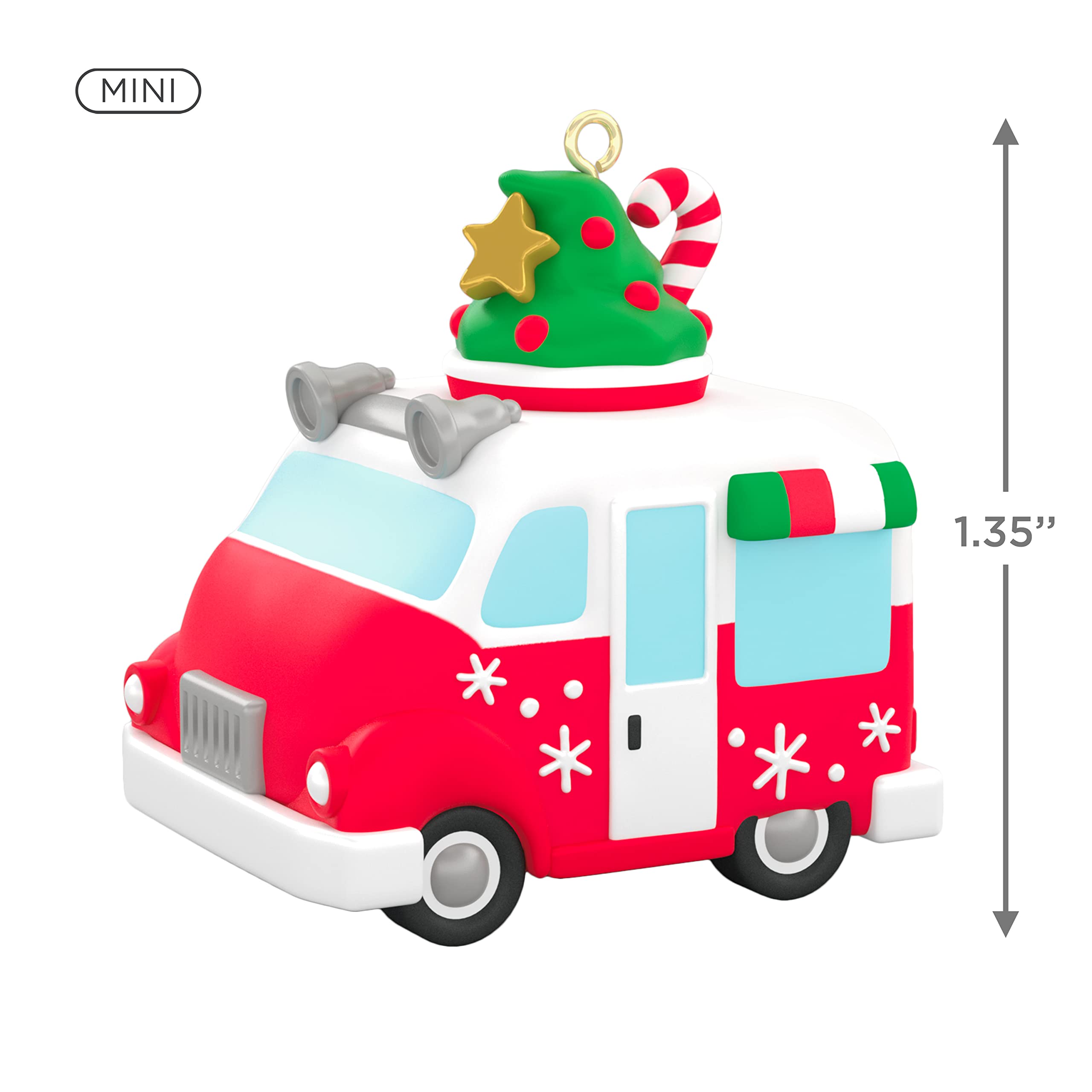 Hallmark Keepsake 1.35" Miniature Christmas Ornament 2023, Festive Frozen Treats With Sound Mini, Gifts for Her