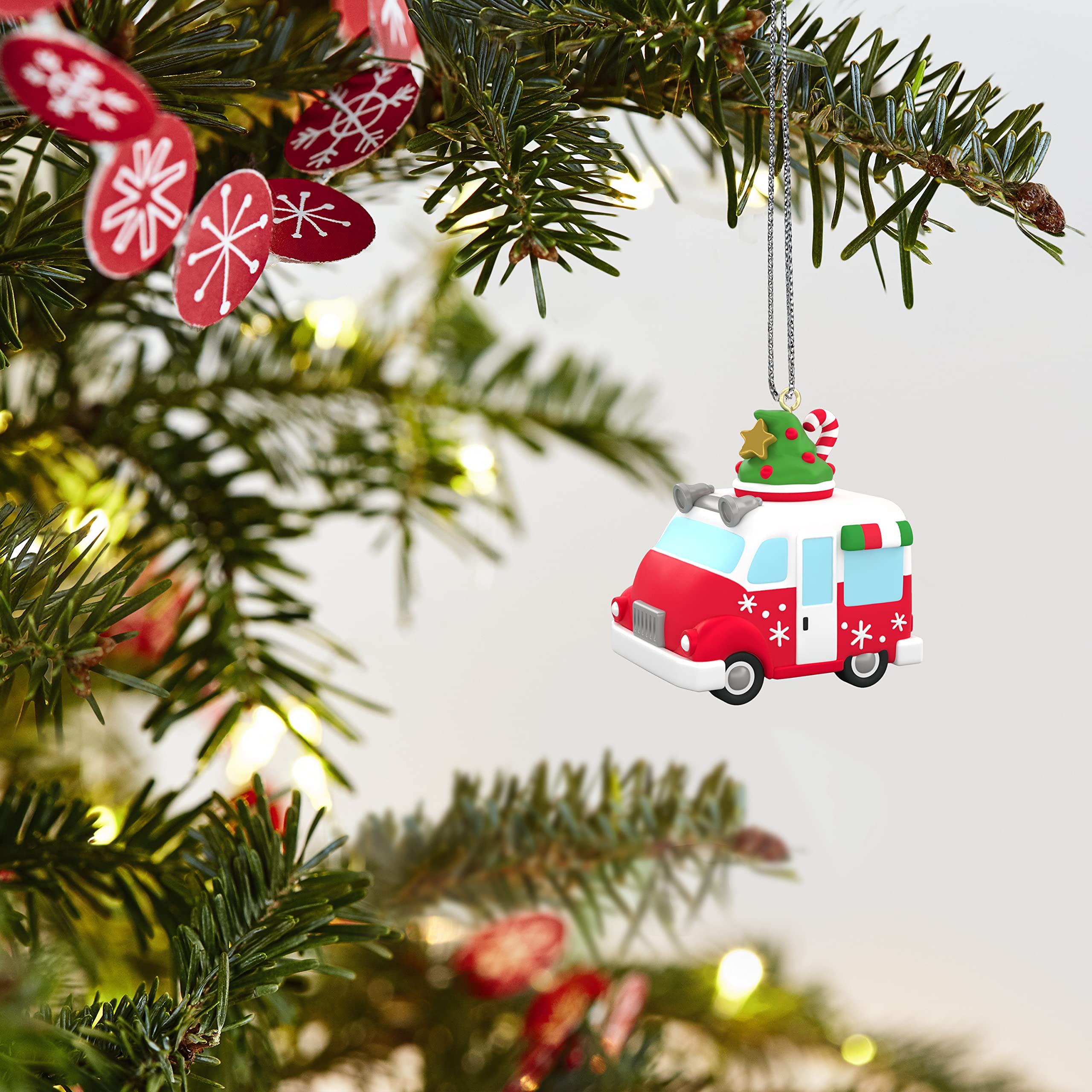 Hallmark Keepsake 1.35" Miniature Christmas Ornament 2023, Festive Frozen Treats With Sound Mini, Gifts for Her