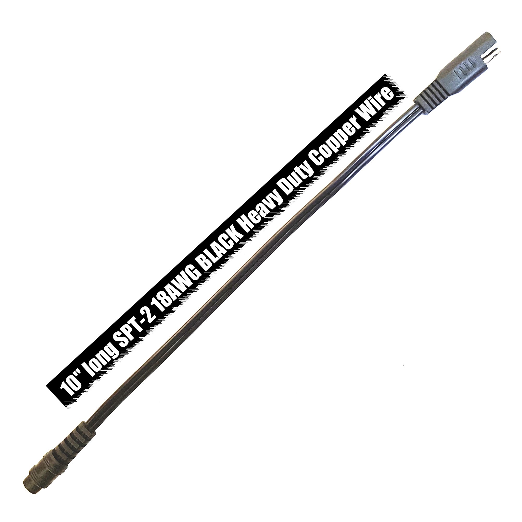 MOTOPOWER MP69006 10" SAE to Coax Female Adapter Cable SAE to DC Coax Motorcycle Heat Clothing Jack Adapter