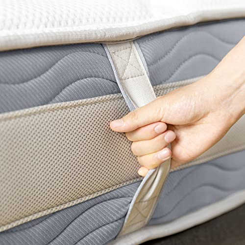 ZINUS 10 Inch Green Tea Cooling Gel Memory Foam Hybrid Mattress, King, Pocket Innersprings for Motion Isolation, Mattress in A Box