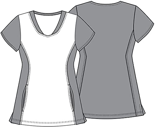 Tooniforms Women Scrubs Top V-Neck Plus Size TF749, 3XL, Pokemon Party