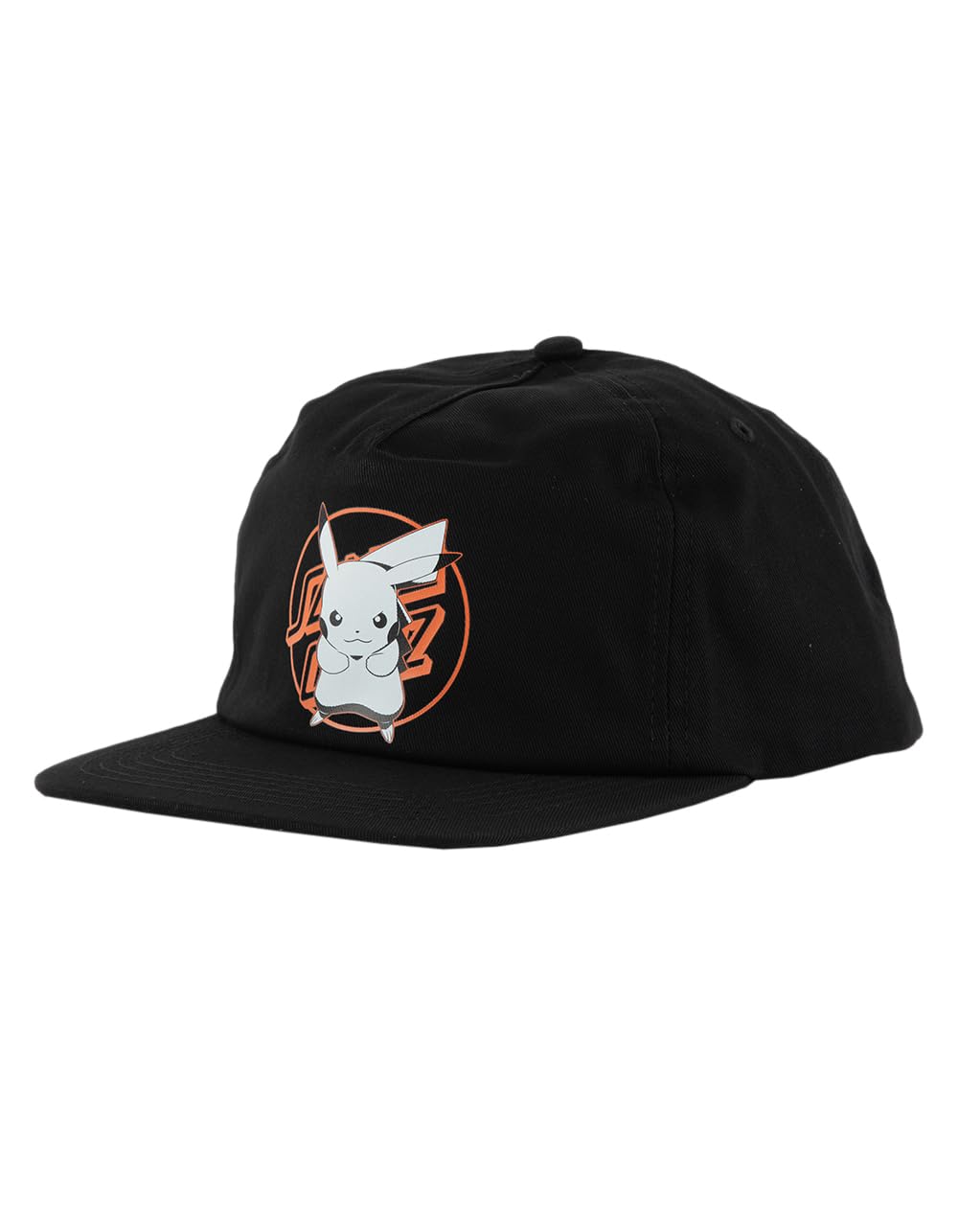 SANTA CRUZ x Pokémon Pikachu Snapback Hat Black