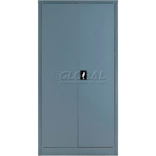 Global Industrial Assembled Janitorial Cabinet, 36x18x72, Gray