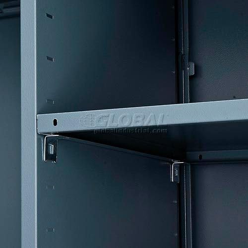 Global Industrial Assembled Janitorial Cabinet, 36x18x72, Gray