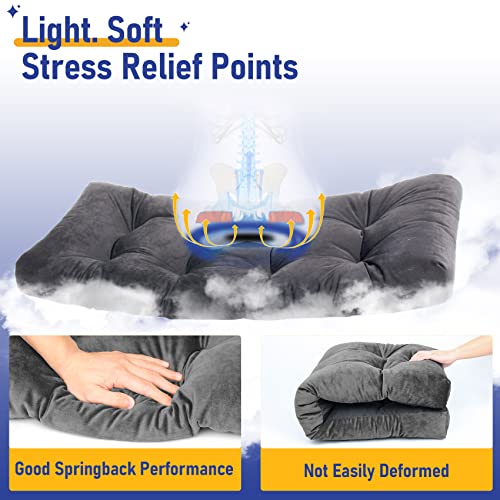 ROFIELTY Bench Cushion 36 inches. Non-Slip Tufted Cushion for Indoor/Outdoor use, Comfortable Window Cushion, Soft Piano Bench Cushion.Multi-Scene use of Cushions. (36x14x3, Dark Gray)