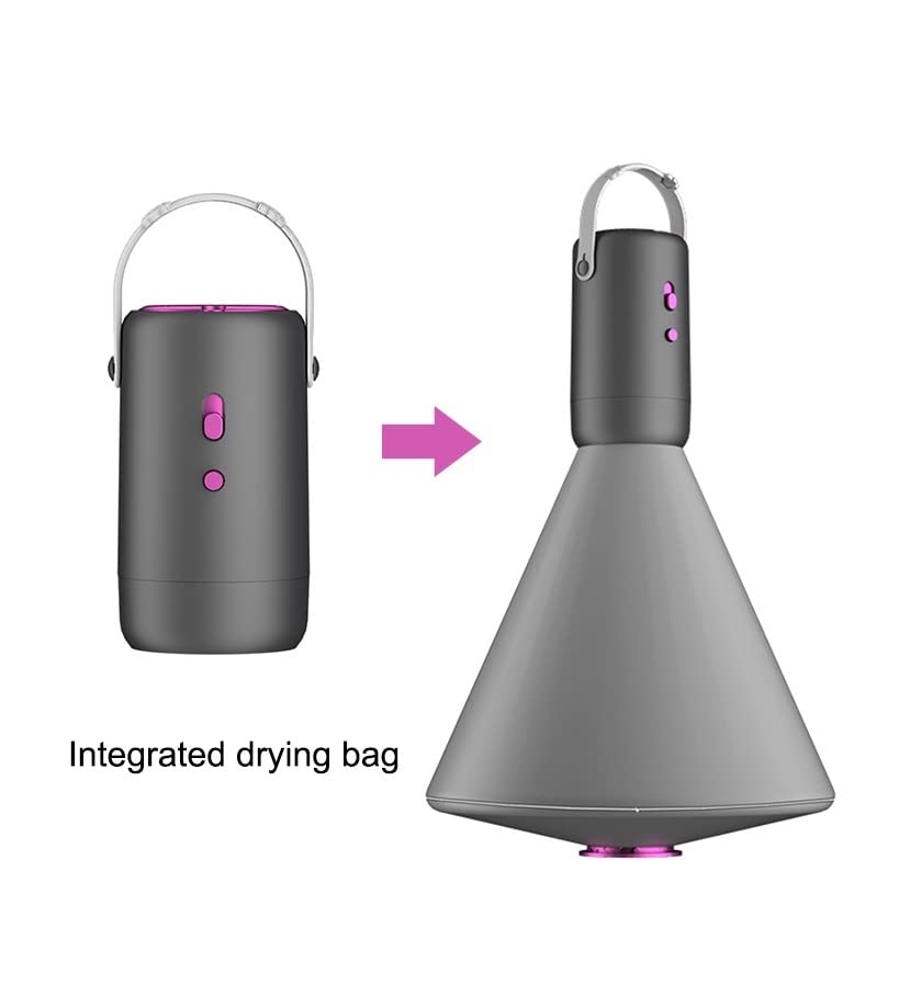 Mini Dryer, 110V Multifunctional Portable Clothes Dryer with Low Noise for Camping Hiking Business Trips Rainy Days