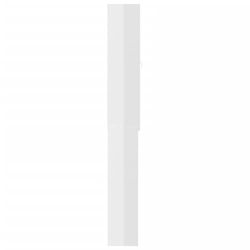 vidaXL Washing Machine Cabinet Home Bathroom Washroom Laundry Room Dryer Accessory Washer Cupboard Storage Shelf Rack Furniture High Gloss White