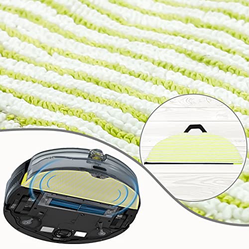 6Pcs Mop Pad for Shark AV2001WD / RV2001WD / RV2000WD AI Robot Vacuum, Microfiber Sonic Mopping Pad Replacement Accessory