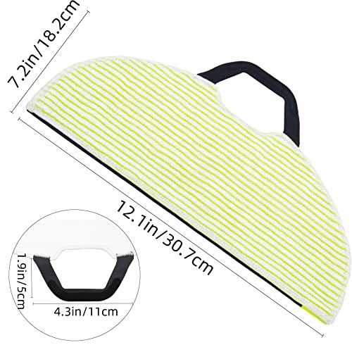 6Pcs Mop Pad for Shark AV2001WD / RV2001WD / RV2000WD AI Robot Vacuum, Microfiber Sonic Mopping Pad Replacement Accessory