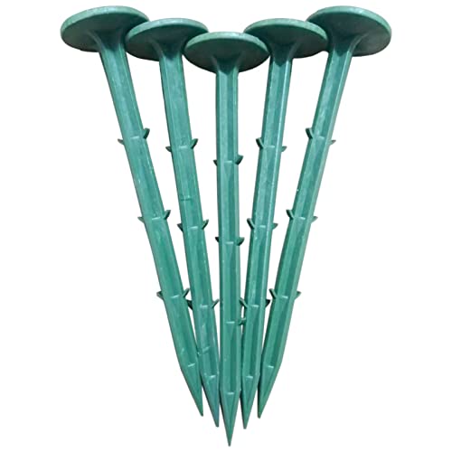 EISENSP 6.3-Inch 70 Pieces Strength Anchors Landscape Anchoring Spikes - High Plastic Garden Stakes, for Landscape Edges, Fixed Fences, Lawns, Etc.