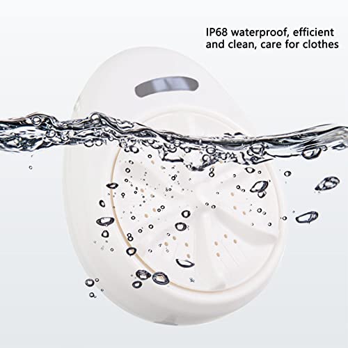 120W Portable Mini Washing Machine Mini Washer Travel Clothes Underwear Washer for Outdoor Business Trip 100‑240V(US Plug)