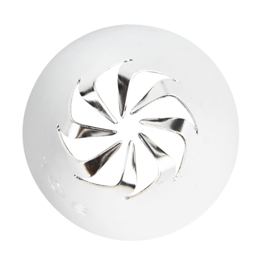 Restaurantware Pastry Tek Piping Tip 1 Reusable Drop Flower Icing Tip - #108 Dent-Resistant Stainless Steel Pastry Tip Dishwasher-Safe Decorate Cupcakes Cakes or Cookies