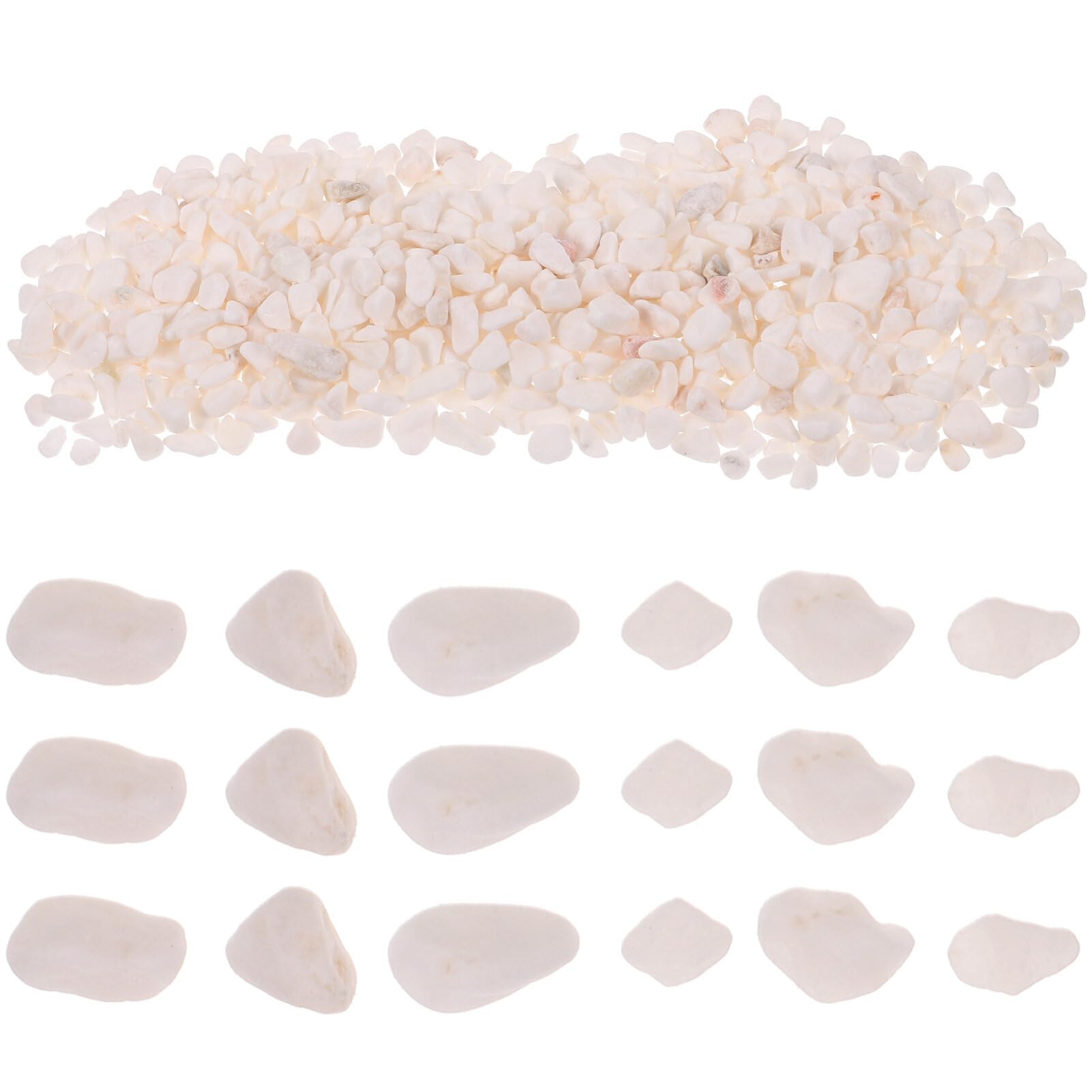 POPETPOP 1 Bag of River Rock Stones Natural Pebbles Gravel Outdoor Decorative Stones Garden Landscaping Stones Gravel Filler for Plant Aquariums Landscaping Vase Fillers