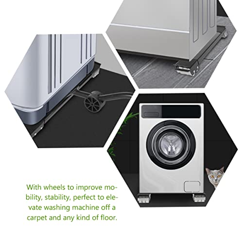 DOITOOL Furniture Washing Machine Washing Machine Roller Furniture Dolly Mobile Roller Washing Machine Base Dolly Extendable Appliance