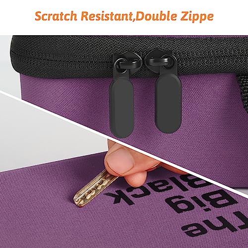 CDBXPRG 1000 Trading Card Box for Several Games, Sports Card Travel Organizer, Purple Case