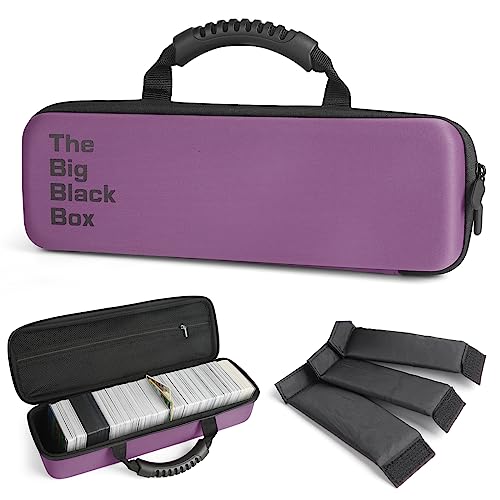 CDBXPRG 1000 Trading Card Box for Several Games, Sports Card Travel Organizer, Purple Case