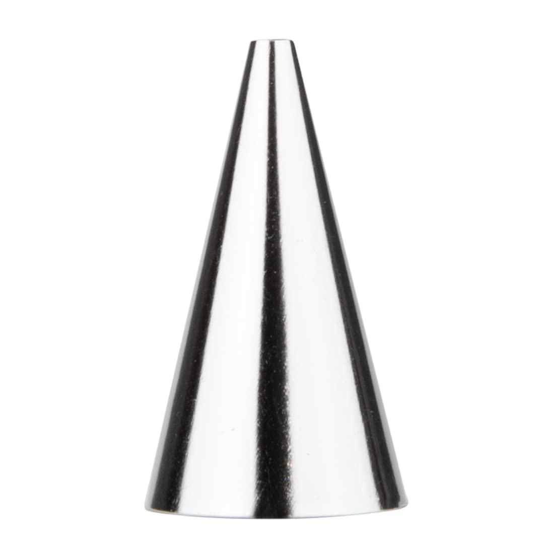 Restaurantware Pastry Tek Piping Tip 1 Round Round Tip For Icing - #4 Corrosion-Resistant Stainless Steel Icing Tip Dishwasher-Safe Decorate Cupcakes Cakes or Cookies