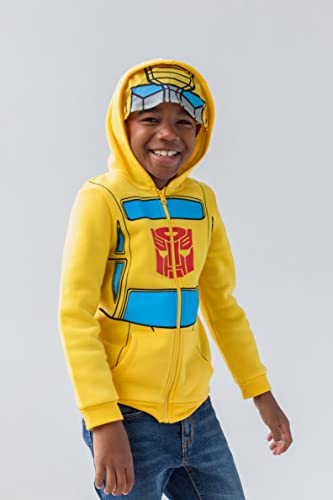 Transformers Bumblebee Little Boys Cosplay Fleece Pullover Hoodie Yellow 6-7