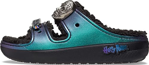 Crocs Unisex-Adult Classic Harry Potter Cozzzy Sandals Slide, Black, Numeric_8 US Men