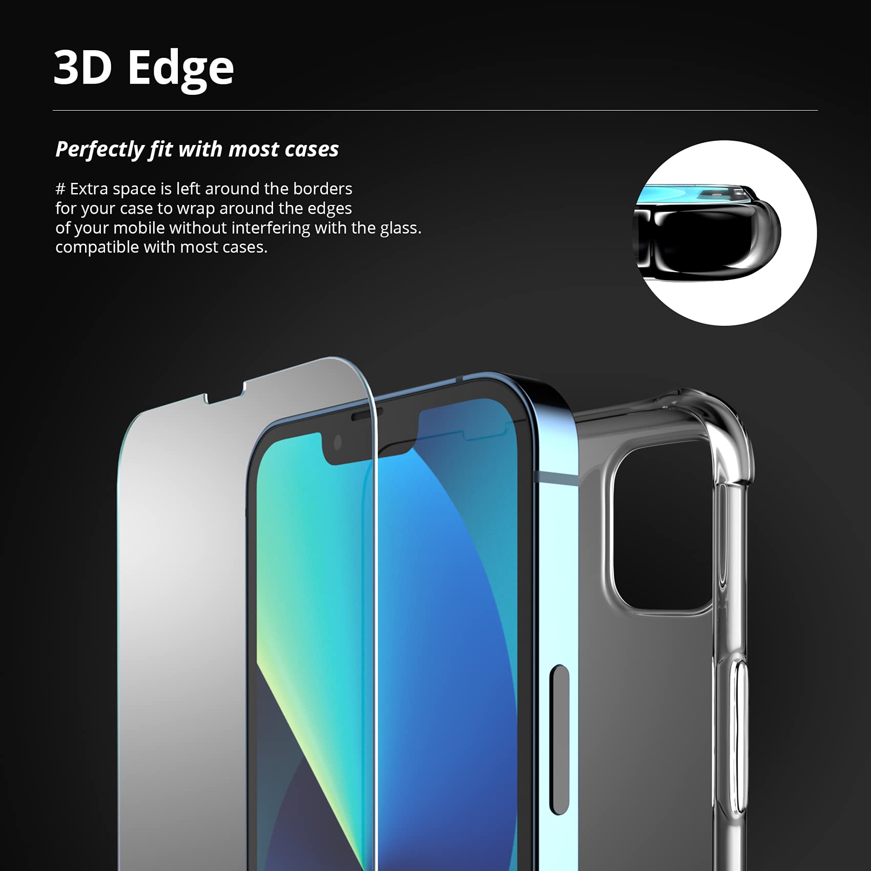 XYYZYZ Glass Screen Protector Compatible for iphone 13 Mini HD Tempered Glass Film Case Friendly [5.4 Inch 2 Pack]