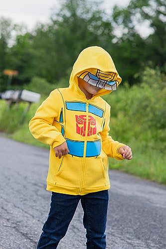 Transformers Bumblebee Little Boys Cosplay Fleece Pullover Hoodie Yellow 6-7