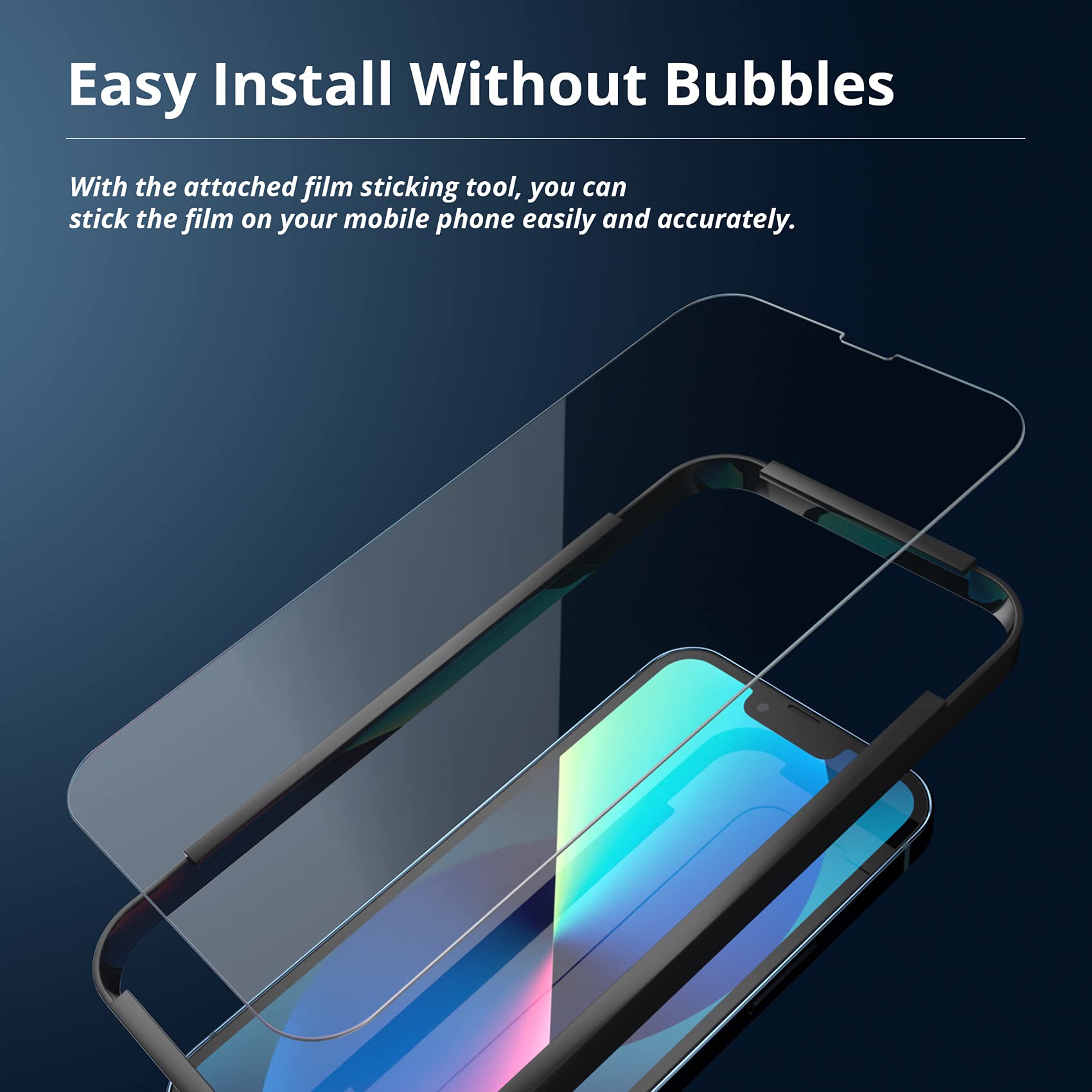 XYYZYZ Glass Screen Protector Compatible for iphone 13 Mini HD Tempered Glass Film Case Friendly [5.4 Inch 2 Pack]