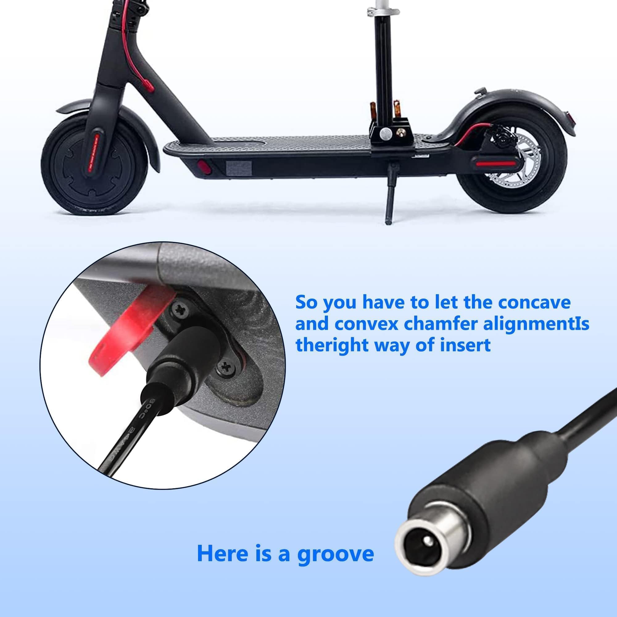 BXIZXD 42V Power Adapter for Bird & Lime Scooter Charger for Xiaomi M365, Lime-S, Skip, Spin, Ninebot ES2 ES4 E22 E25 Electric Scooter for 36V Li-ion Battery