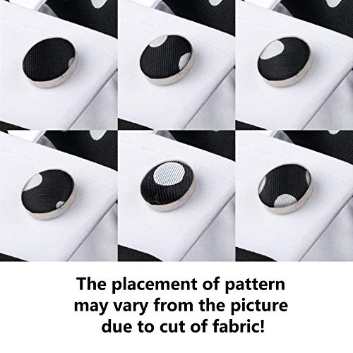 Barry.Wang Men's Fashion Polka Dot Woven Tie Set Black