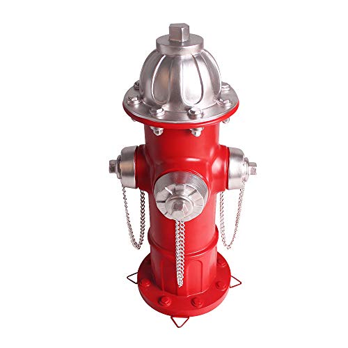 Claratut Resin Small Dog Fire Hydrant Puppy(Only Suitable for Puppies) Pee Post Training Statue ,14.5 inches Outdoor Garden Yard Lawn Ornament with 4 Stakes