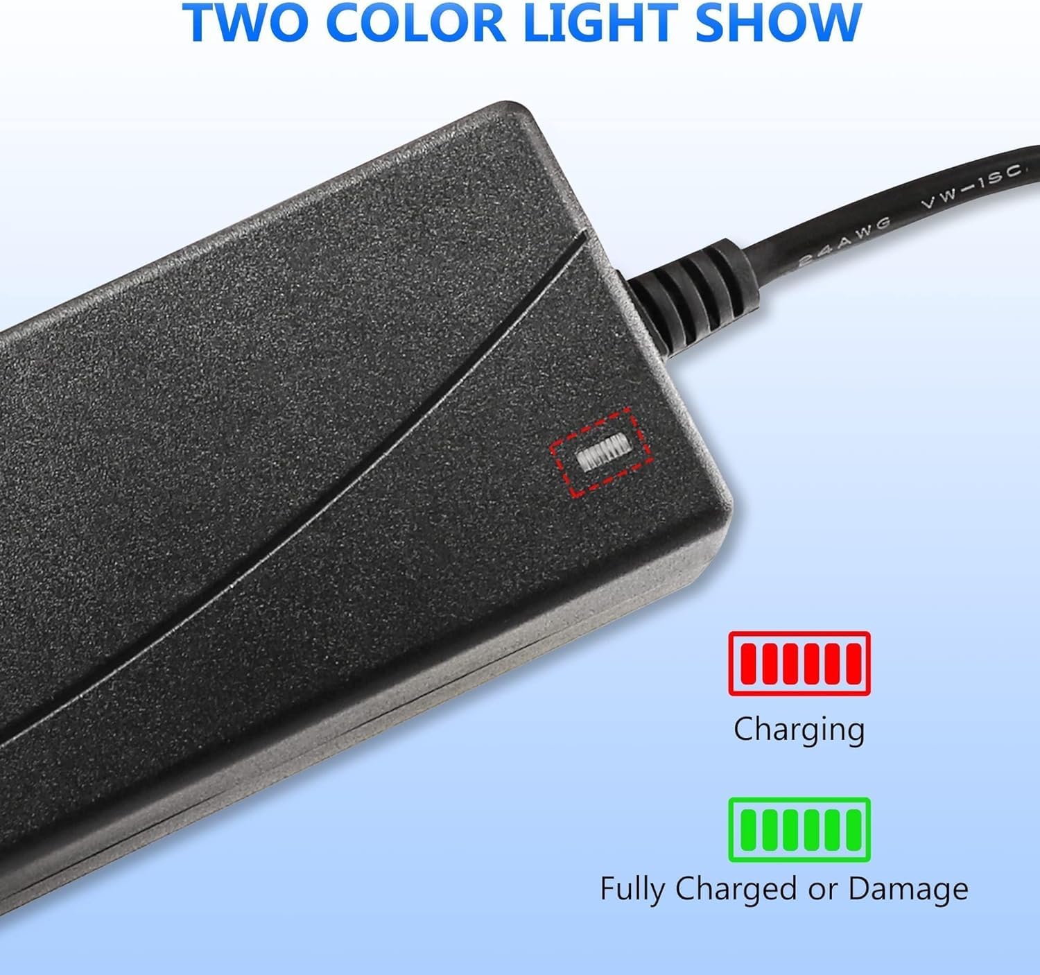 BXIZXD 42V Power Adapter for Bird & Lime Scooter Charger for Xiaomi M365, Lime-S, Skip, Spin, Ninebot ES2 ES4 E22 E25 Electric Scooter for 36V Li-ion Battery