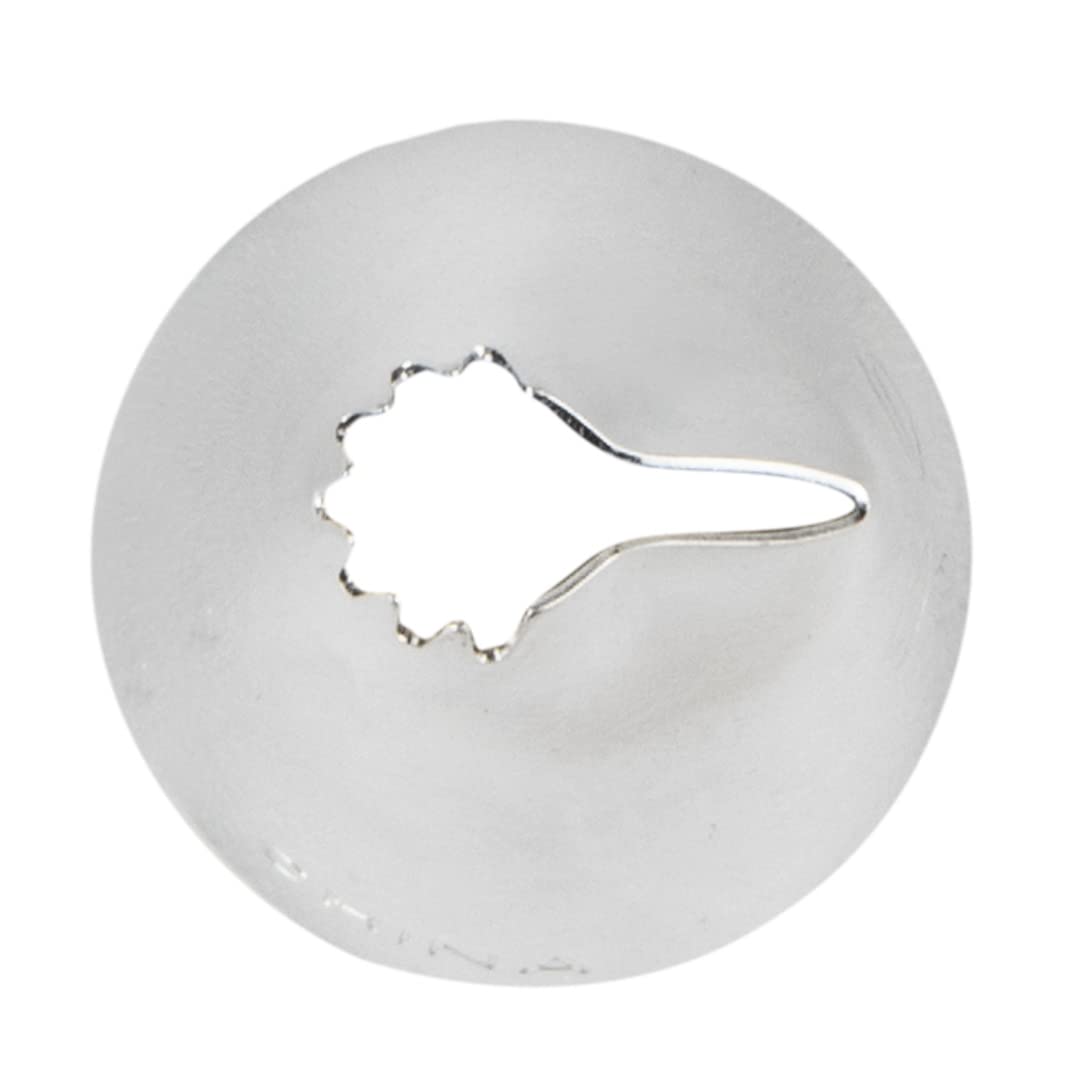Restaurantware Pastry Tek Piping Tip 1 Reusable Ruffle Icing Tip - #88 Dent-Resistant Stainless Steel Pastry Tip Dishwasher-Safe Decorate Cupcakes Cakes or Cookies