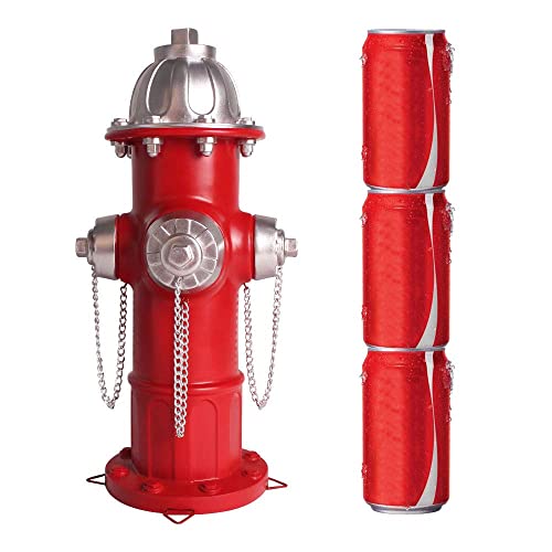 Claratut Resin Small Dog Fire Hydrant Puppy(Only Suitable for Puppies) Pee Post Training Statue ,14.5 inches Outdoor Garden Yard Lawn Ornament with 4 Stakes