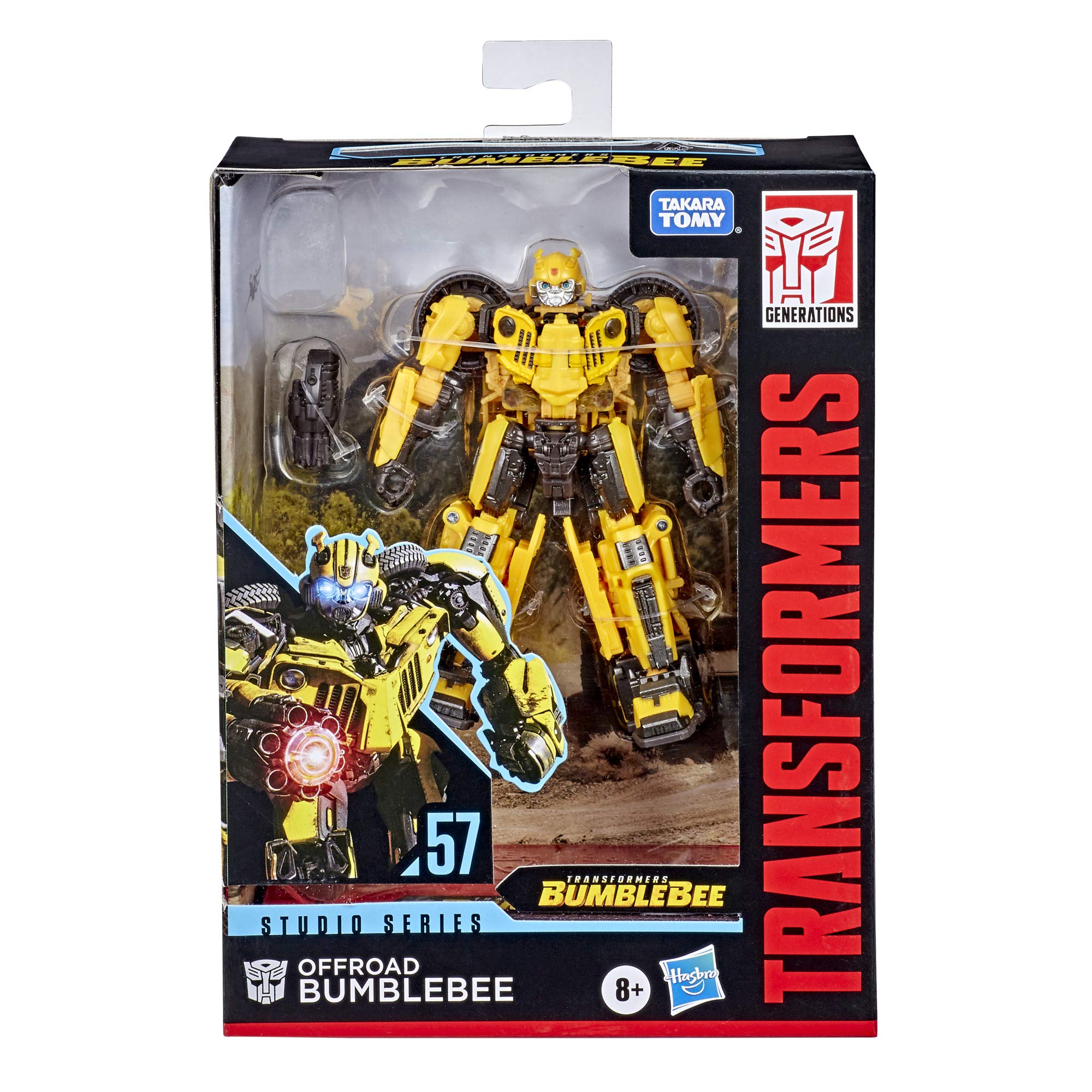 Transformers Toys Studio Series 57 Deluxe Class Bumblebee Movie Offroad Bumblebee Action Figure – Adults and Kids Ages 8 and Up, 4.5-inch