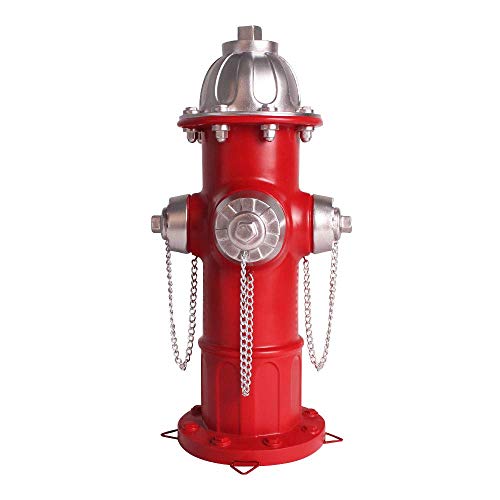 Claratut Resin Small Dog Fire Hydrant Puppy(Only Suitable for Puppies) Pee Post Training Statue ,14.5 inches Outdoor Garden Yard Lawn Ornament with 4 Stakes