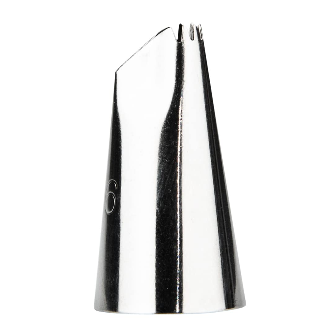 Restaurantware Pastry Tek Piping Tip 1 Reusable Ruffle Icing Tip - #88 Dent-Resistant Stainless Steel Pastry Tip Dishwasher-Safe Decorate Cupcakes Cakes or Cookies