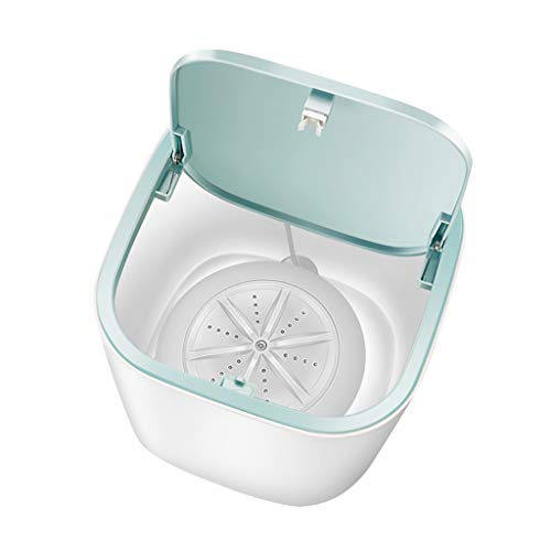 Mini Washing Machine Portable turbo Washers -USB underwear Panties Small Cleaning Mchine -Lightweight Travel Laundry Washer- For Camping Apartments Dorms Business (White)